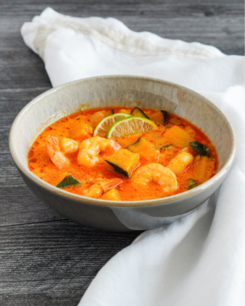 Red Curry Shrimp Chowder with Kabocha Squash